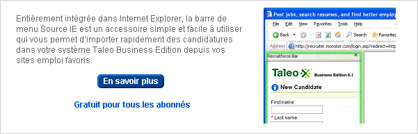 Identifiant client - Taleo Business Edition - Taleo - solutions de ...